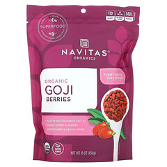 Navitas Organics, Organic Goji Berries, 16 oz (454 g)