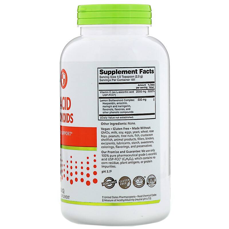 NutriBiotic, Immunity, Ascorbic Acid with Bioflavonoids, Crystalline ...