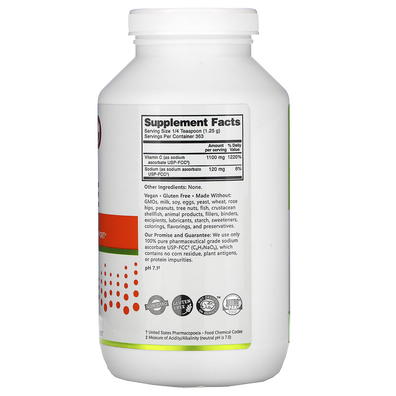 NutriBiotic, Immunity, Sodium Ascorbate, Crystalline Powder, 16 oz (454 ...