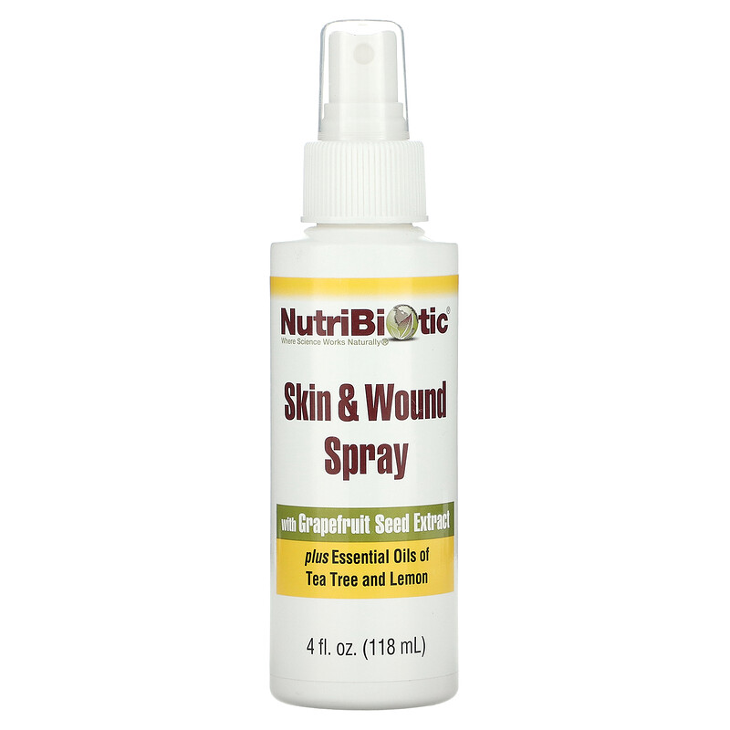NutriBiotic, Skin & Wound Spray with Grapefruit Seed Extract, 4 fl oz ...