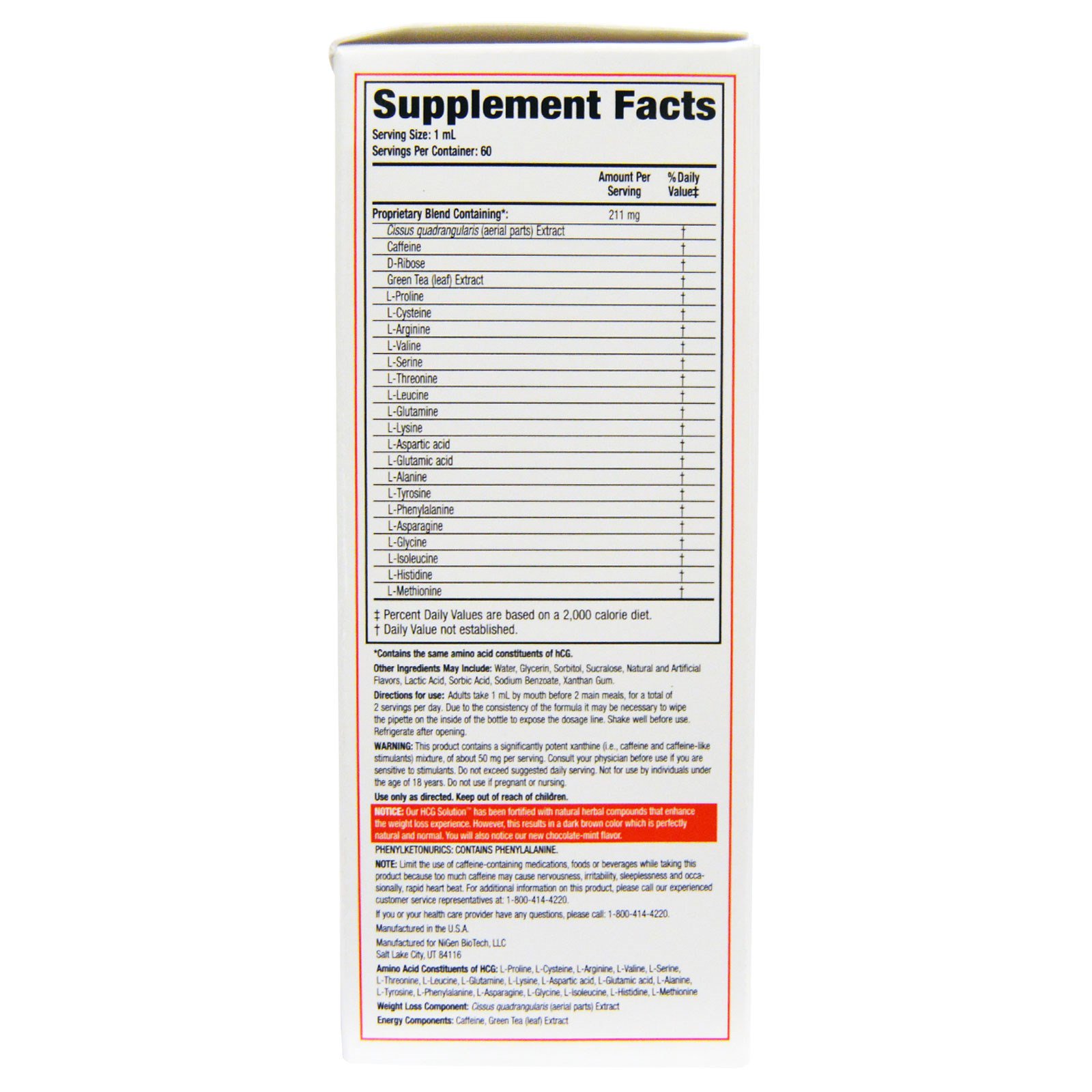 Nigen Biotech, The HCG Solution, 2 Bottle, 1 fl oz (30 ml) - iHerb.com