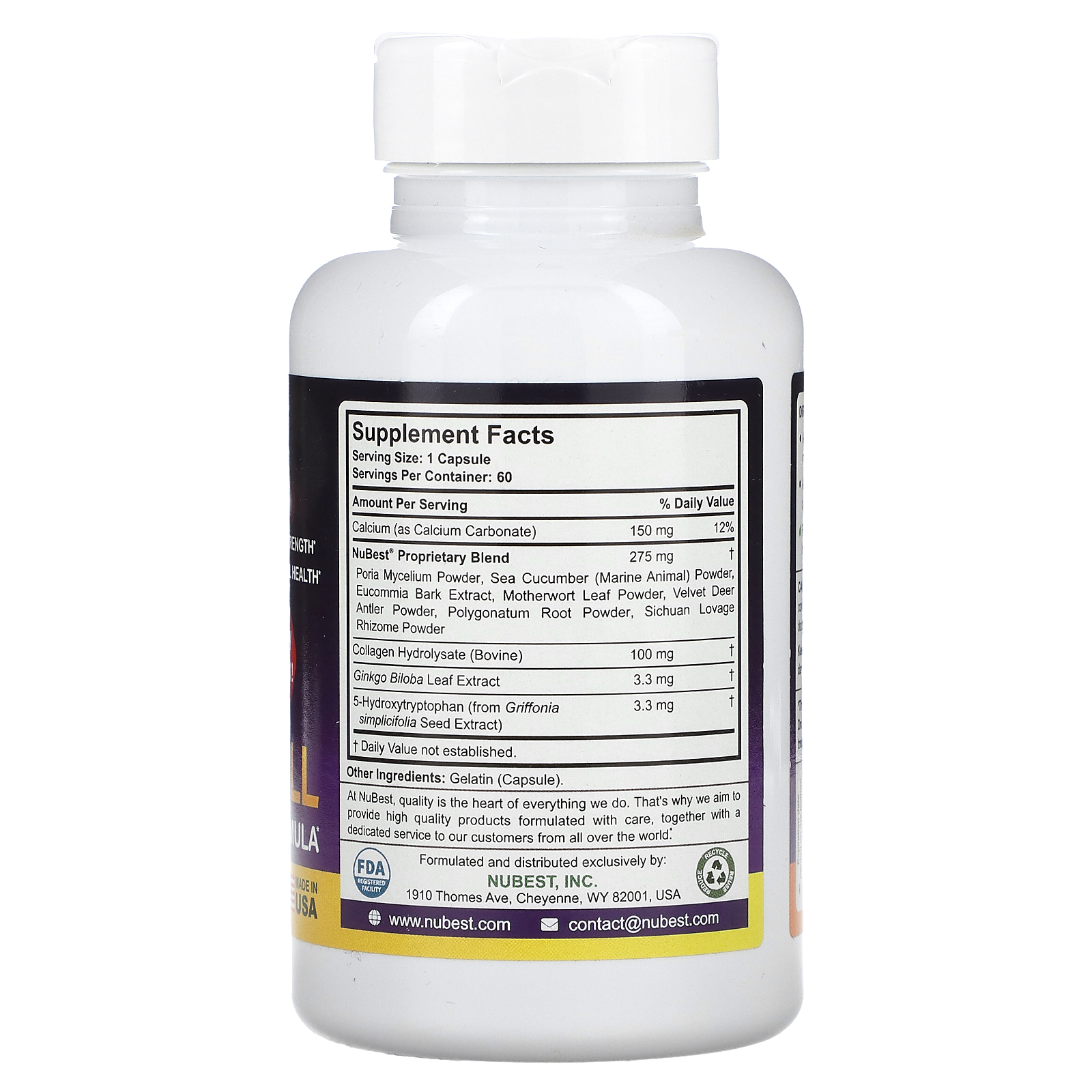 NuBest, Tall, Powerful Growth Formula, 60 Capsules