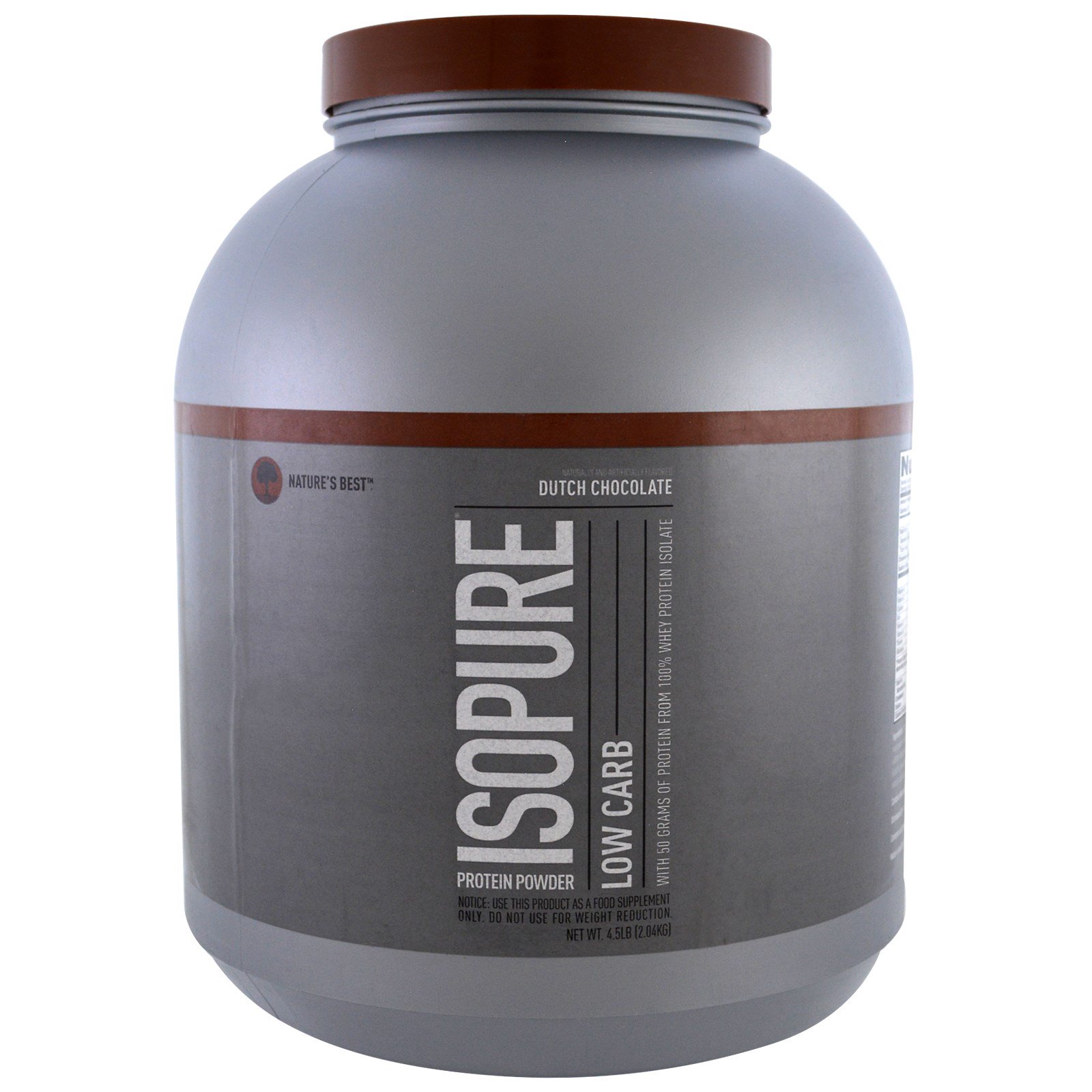 Nature S Best IsoPure IsoPure Low Carb Protein Powder Dutch Chocolate 4