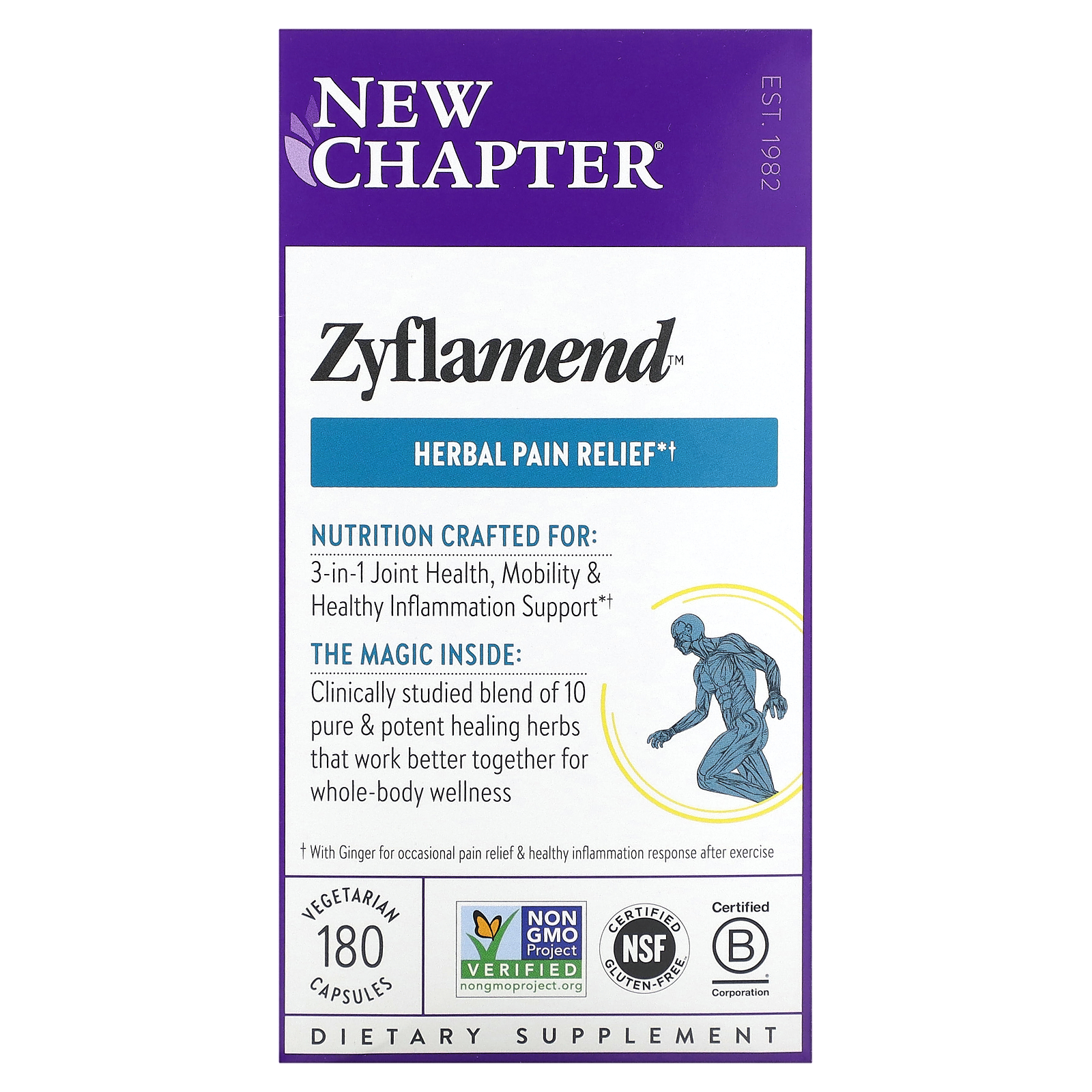 New Chapter, Zyflamend, 180 Vegetarian Capsules