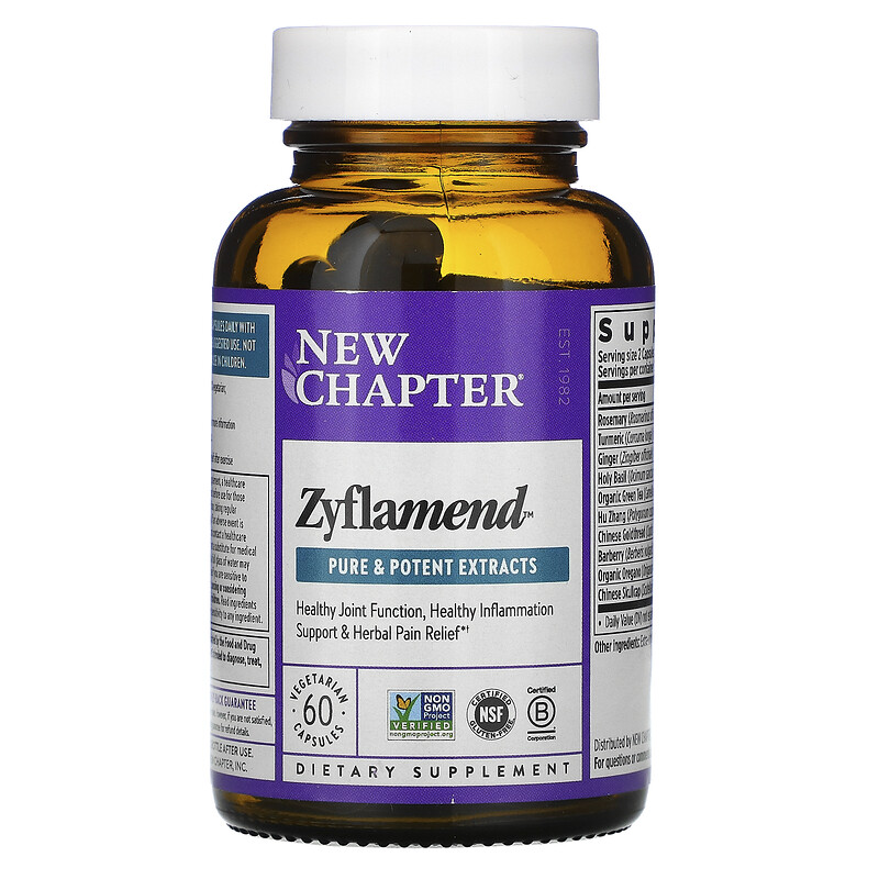 New Chapter, Zyflamend, 60 Vegetarian Capsules - iHerb