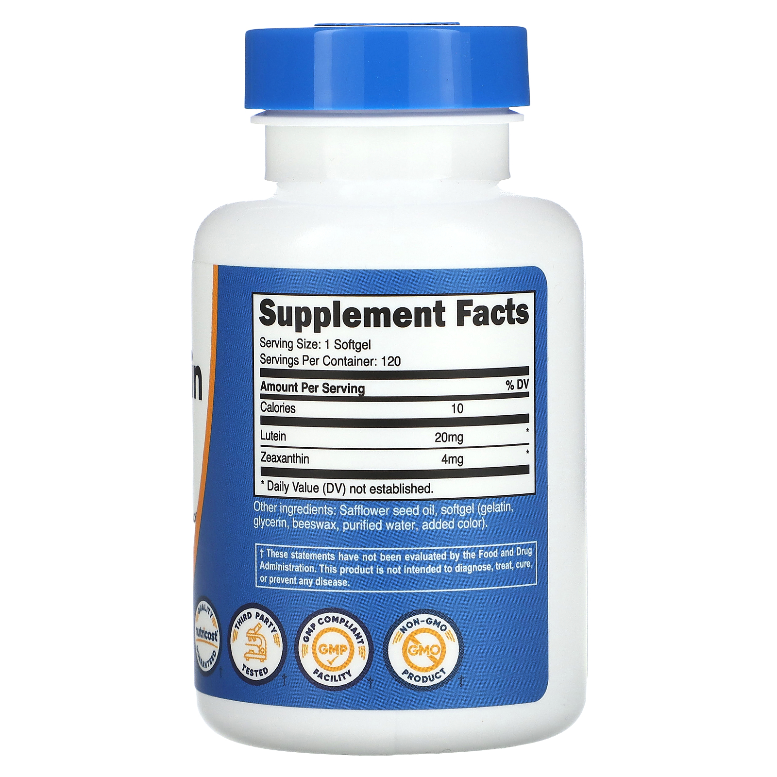 Nutricost, Zeaxanthin with Lutein, 120 Softgels