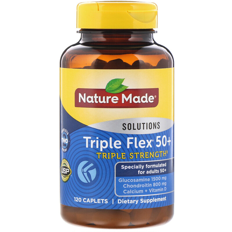 Nature Made, Triple Flex 50+, Triple Strength, 120 Caplets - iHerb