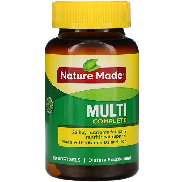 Nature Made, Multi Complete, 60 Softgels - iHerb