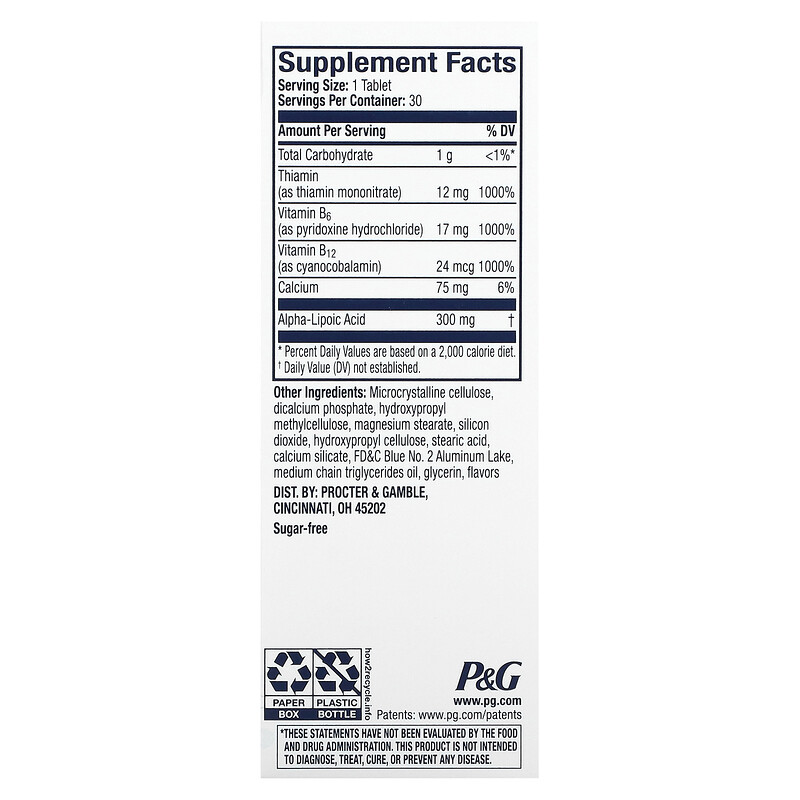 Nervive, Nerve Health, 30 Tablets