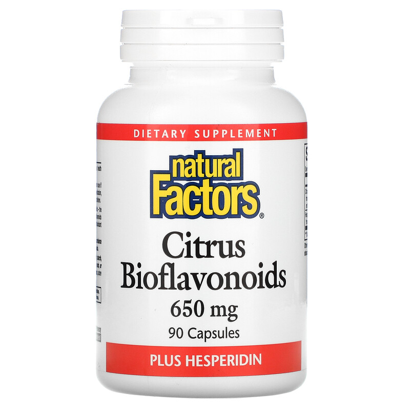Natural Factors, Citrus Bioflavonoids Plus Hesperidin, 650 mg, 90 ...