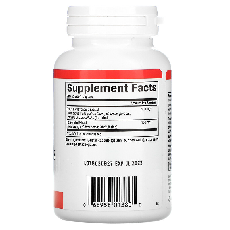 Natural Factors, Citrus Bioflavonoids Plus Hesperidin, 650 mg, 90 Capsules - iHerb
