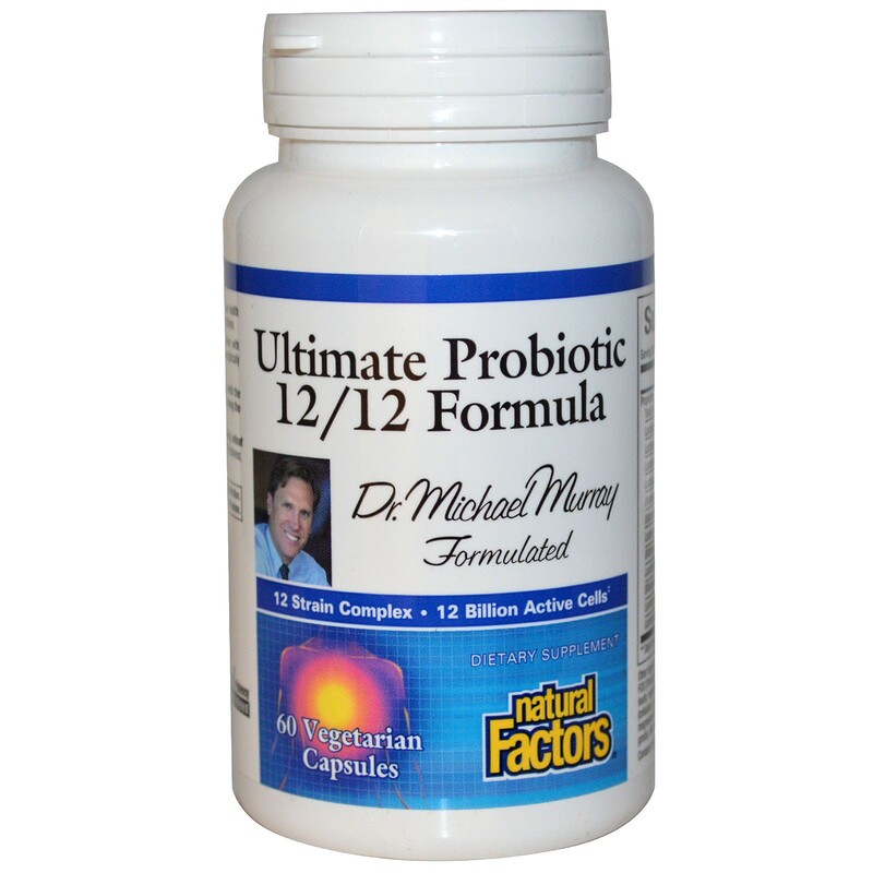 Natural Factors, Ultimate Probiotic 12/12 Formula, 60 Vegetarian ...