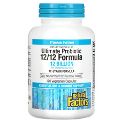 Natural Factors, Ultimate Probiotic, 12/12 Formula, 12 Billion CFU, 120 ...