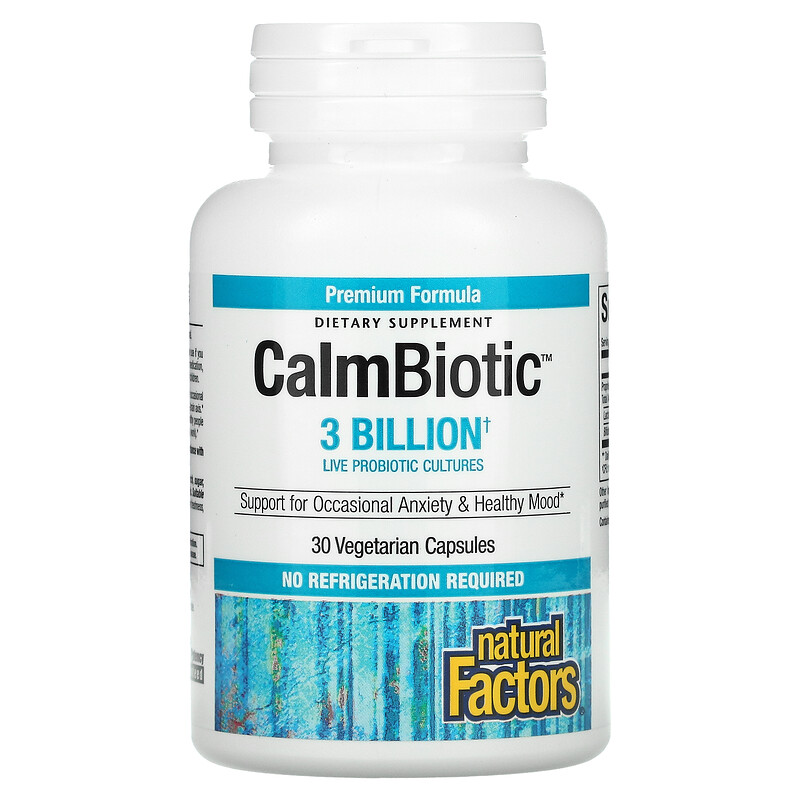 Natural Factors, Calm Biotic, 3 Billion, 30 Vegetarian Capsules - iHerb
