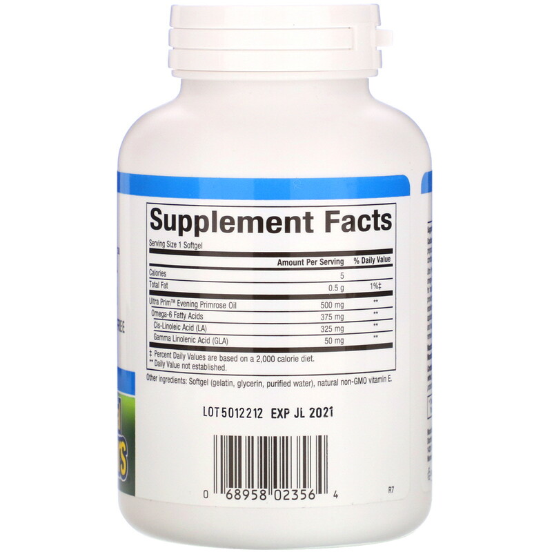 Natural Factors, OmegaFactors, Ultra Prim, Evening Primrose Oil, 500 mg ...