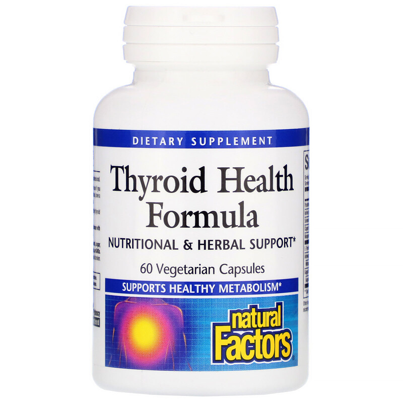 Natural Factors, Thyroid Health Formula, 60 Vegetarian Capsules - iHerb