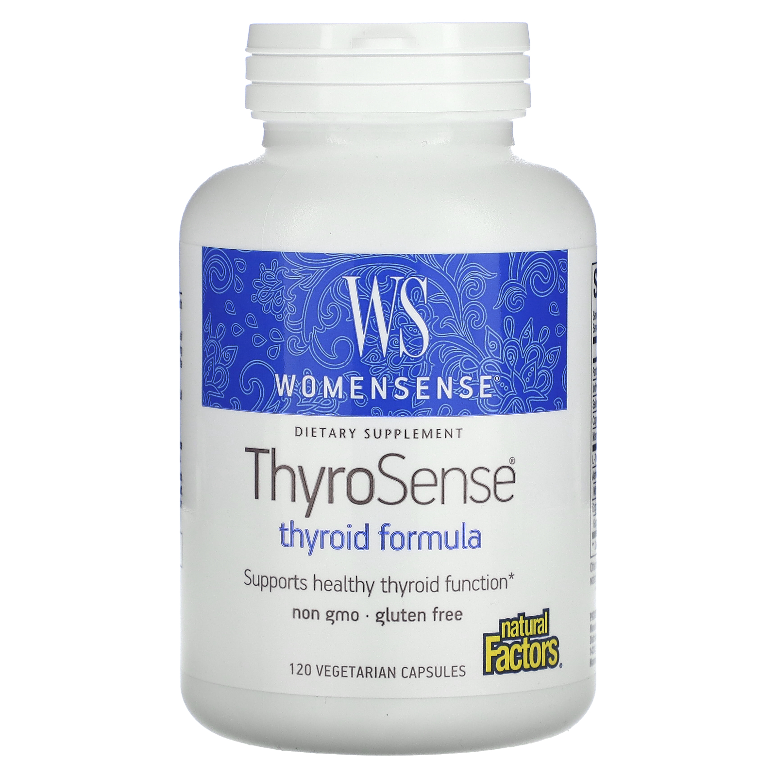 Natural Factors, WomenSense, ThyroSense, Thyroid Formula, 120 ...