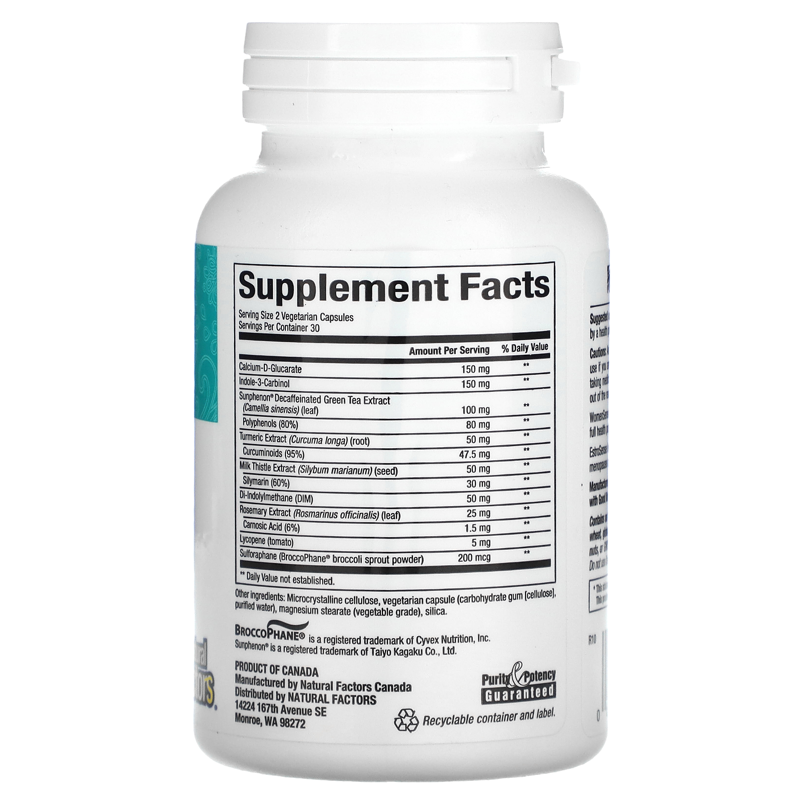Natural Factors, WomenSense, EstroSense, Hormone Balancing, 60 ...