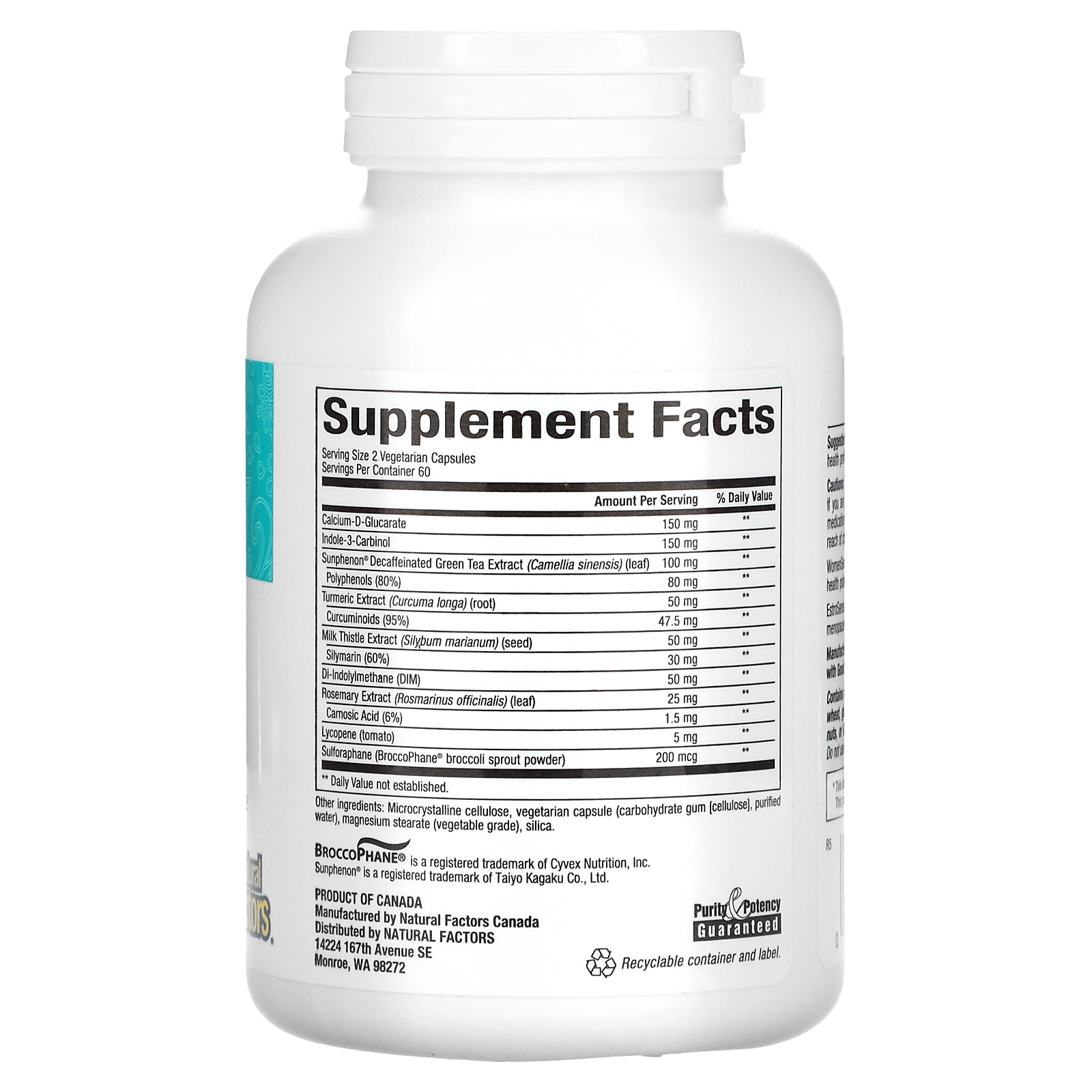 Natural Factors, WomenSense, EstroSense, Hormone Balancing, 120 ...