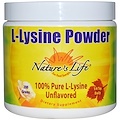 Nature's Life, L-Lysine Powder, Unflavored, 200 g - iHerb