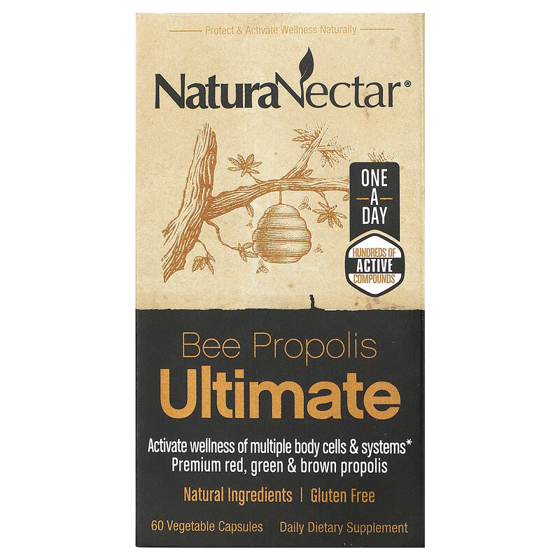 NaturaNectar, Bee Propolis Ultimate, 60 Vegetable Capsules