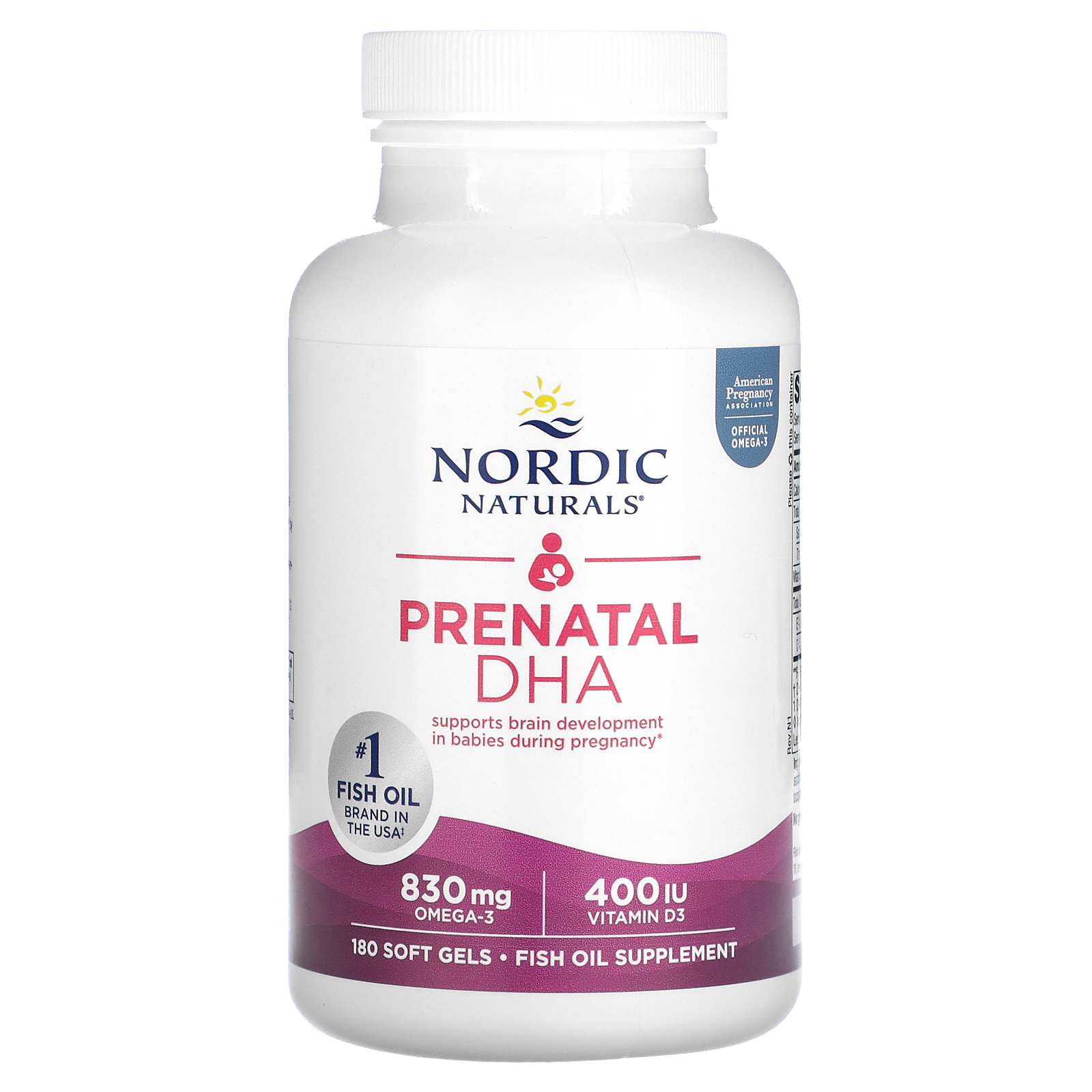Nordic Naturals, Prenatal DHA, DHA für Schwangere, geschmacksneutrale ...