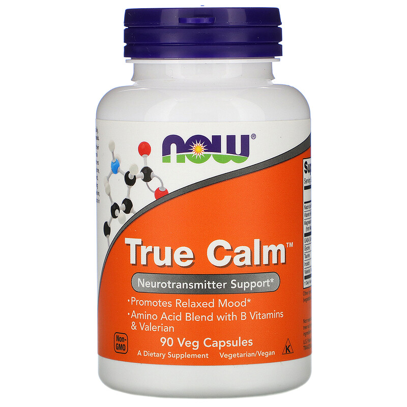 Now Foods, True Calm, 90 Veg Capsules - iHerb