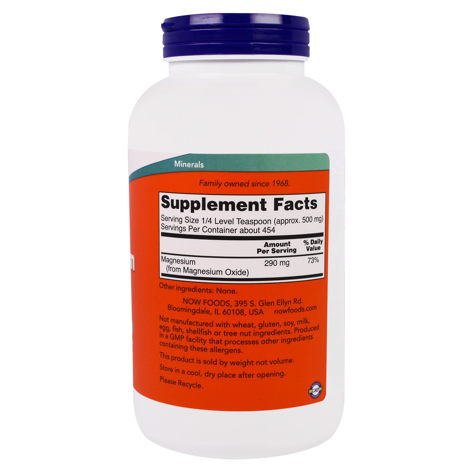 Now Foods, Magnesium Oxide Pure Powder, 8 oz (227 g) - iHerb