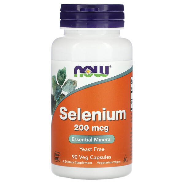 NOW Foods, Selenium, 200 mcg, 90 Veg Capsules