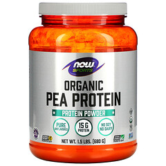 NOW Foods, Sports, Organic Pea Protein Powder, Pure Unflavored, 1.5 lbs ...