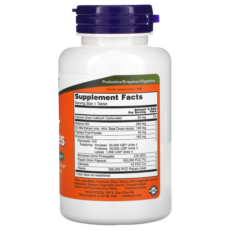 Now Foods, Super Enzymes, 90 Tablets - iHerb