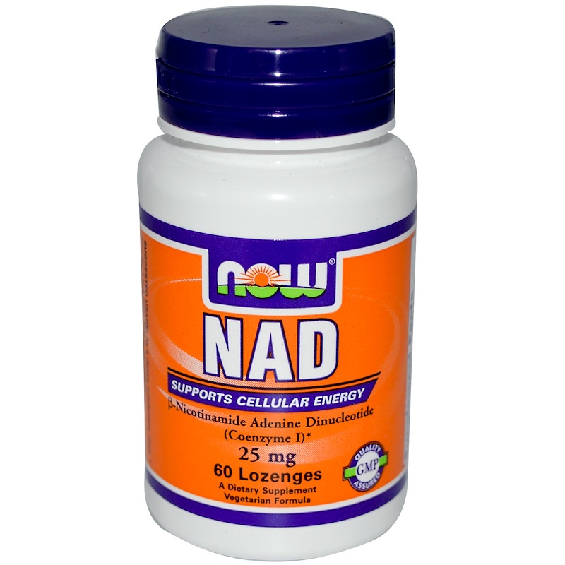 Now Foods, NAD、25mg、60トローチ - iHerb