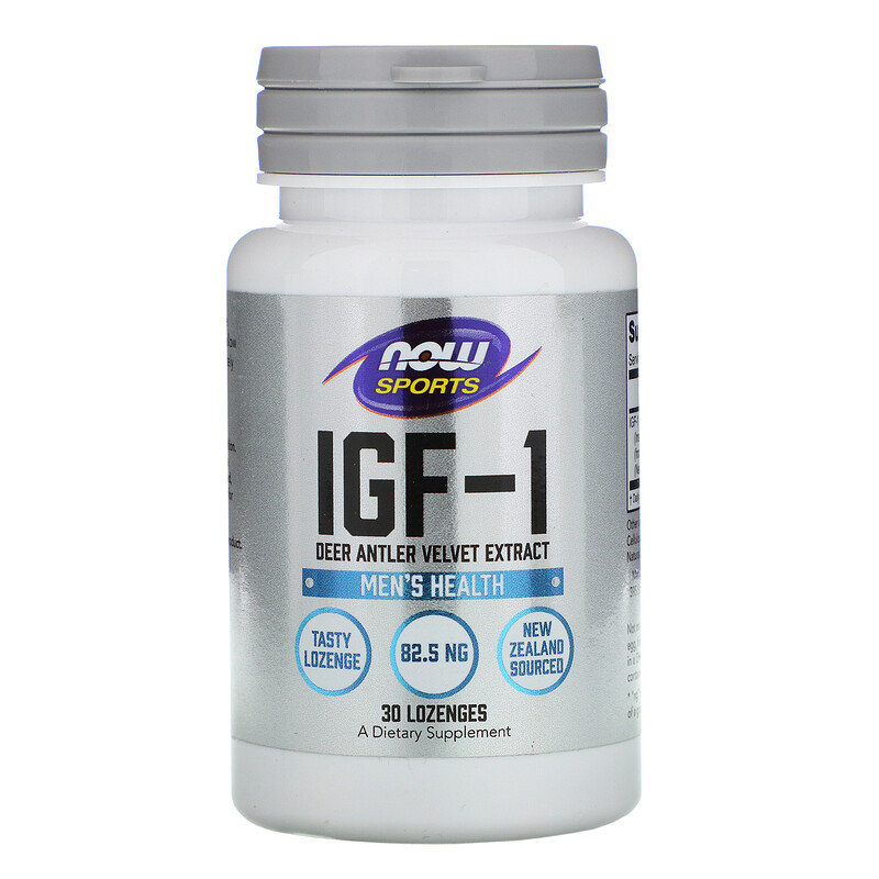Now Foods, Sports, IGF-1, Men's Health, 30 Lozenges - iHerb
