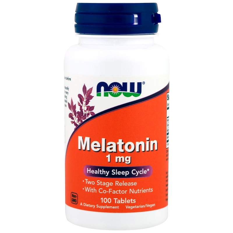 Now Foods, Melatonin, 1 mg, 100 Tablets - iHerb