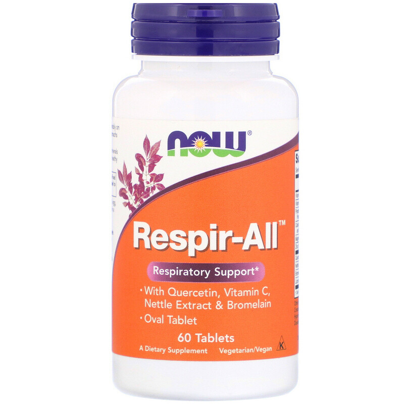 Now Foods, Respir-All, 60 Tablets - iHerb