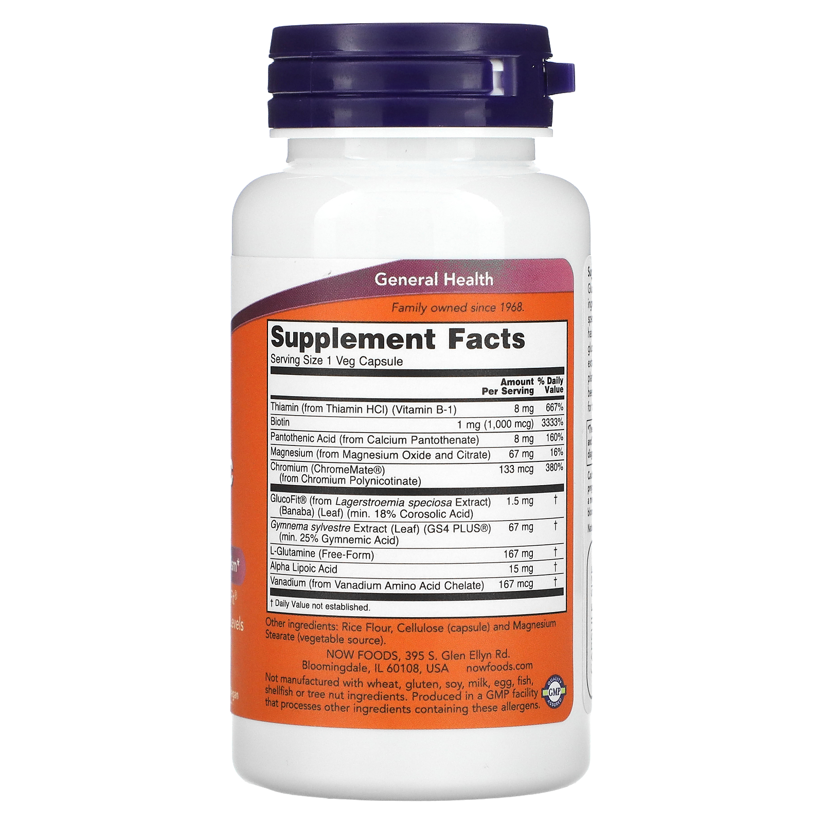 NOW Foods, Glucose Metabolic Support, 90 Veg Capsules