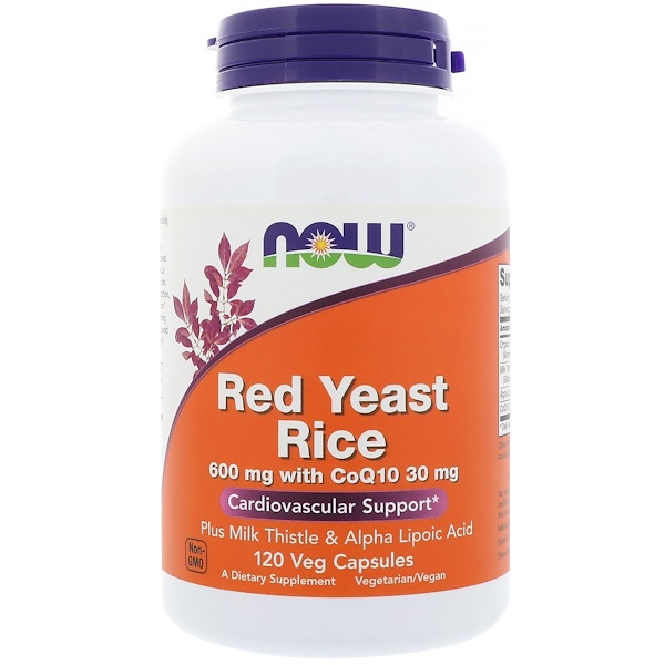 Now Foods, Red Yeast Rice, 120 Veg Capsules - iHerb