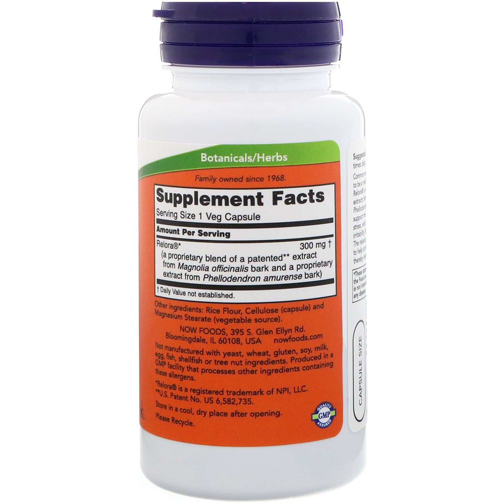 Now Foods, Relora, 300 mg, 60 Veg Capsules - iHerb.com