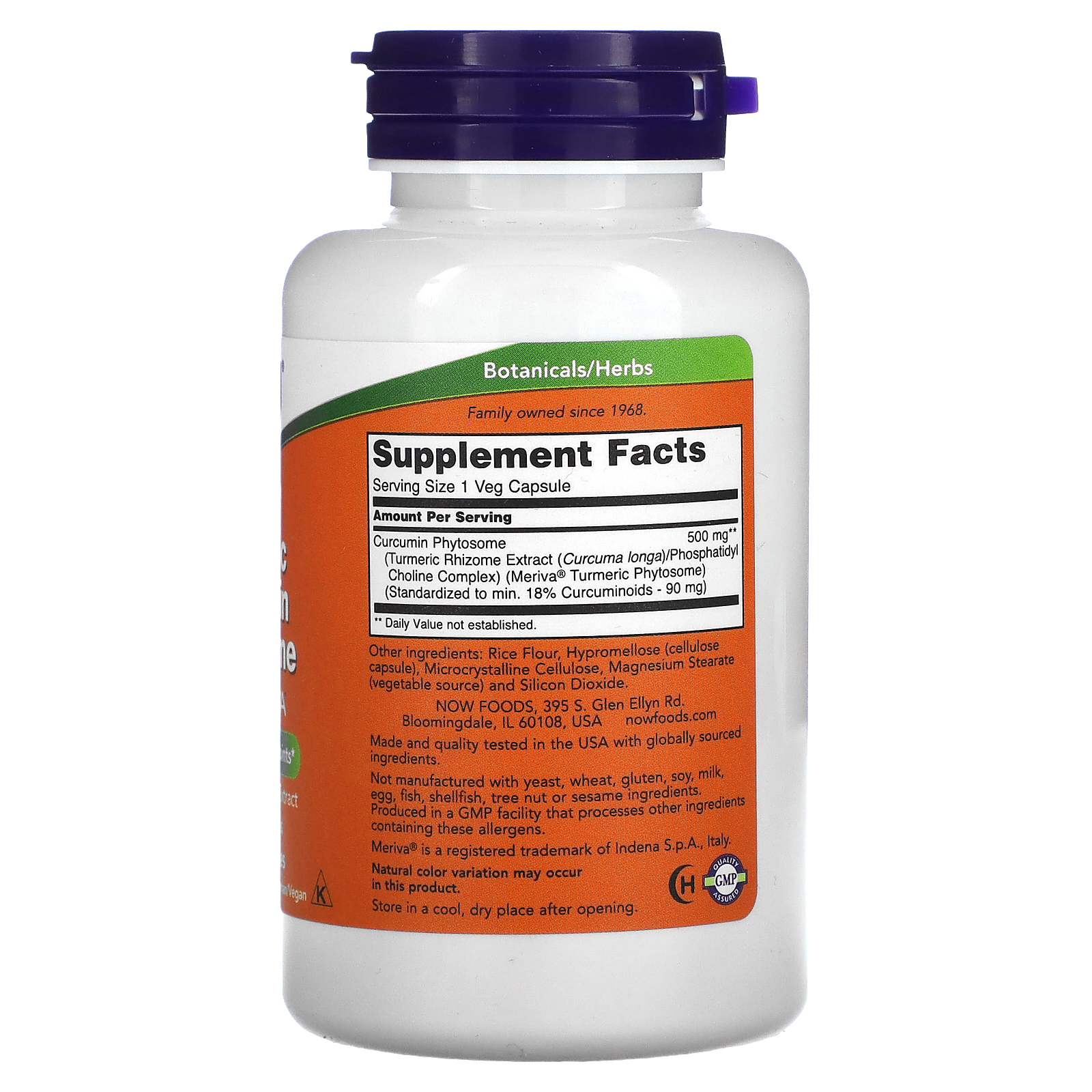 NOW Foods, Turmeric Curcumin Phytosome With Meriva, 60 Veg Capsules NOW Foods, Turmeric Curcumin Phytosome With Meriva, 60 Veg Capsules