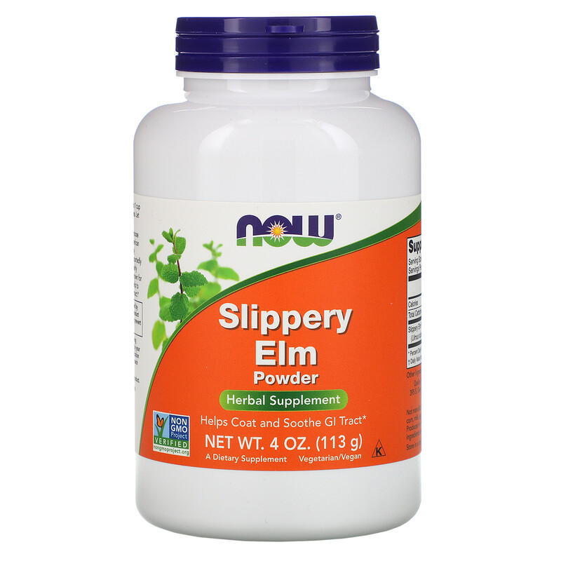 Now Foods, Slippery Elm Powder, 4 oz (113 g) - iHerb