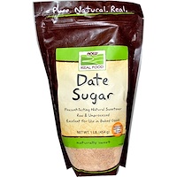 Now Foods, Real Food, Date Sugar, 1 lb (454 g) - iHerb.com