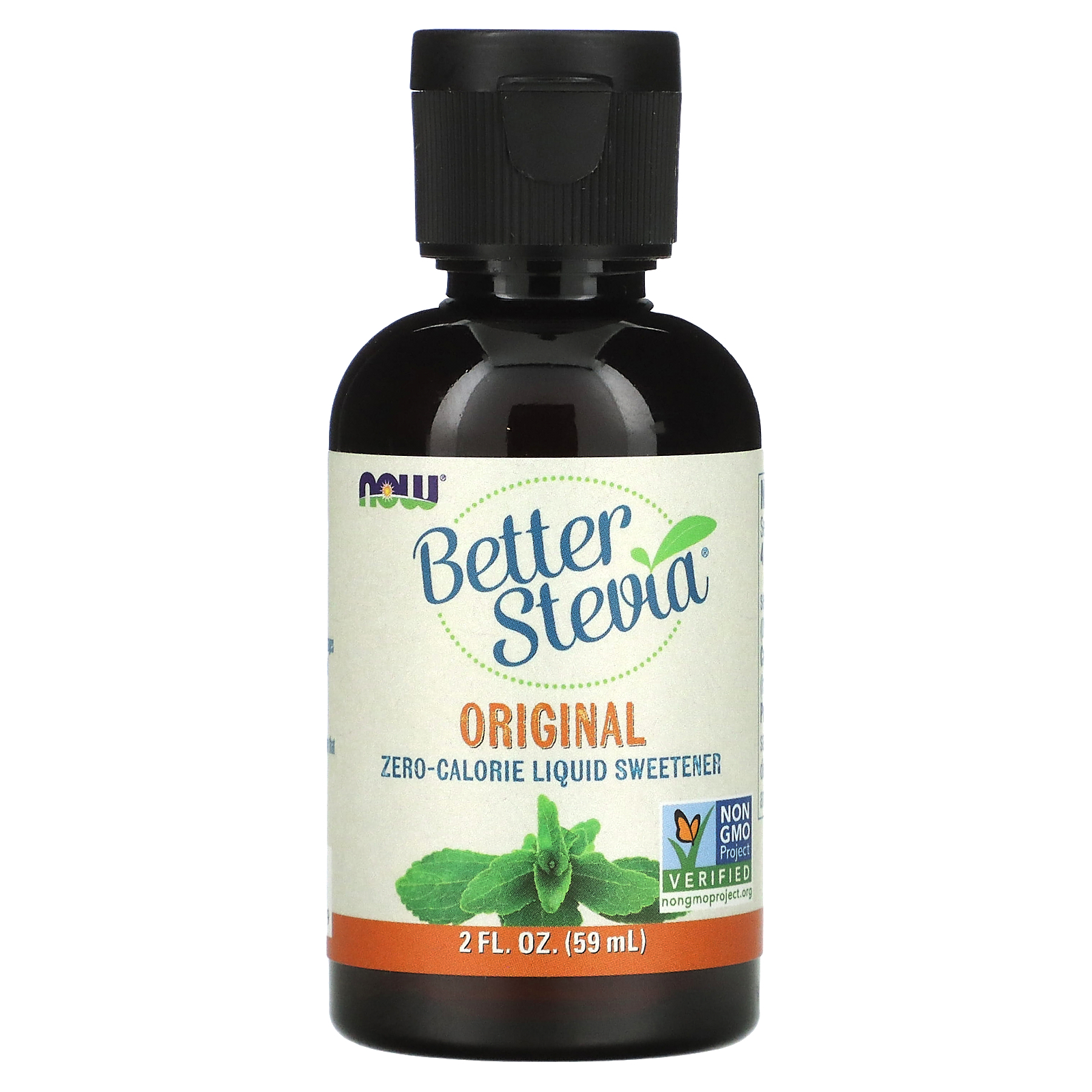 NOW Foods, Better Stevia, Zero-Calorie Liquid Sweetener, Original, 2 fl ...