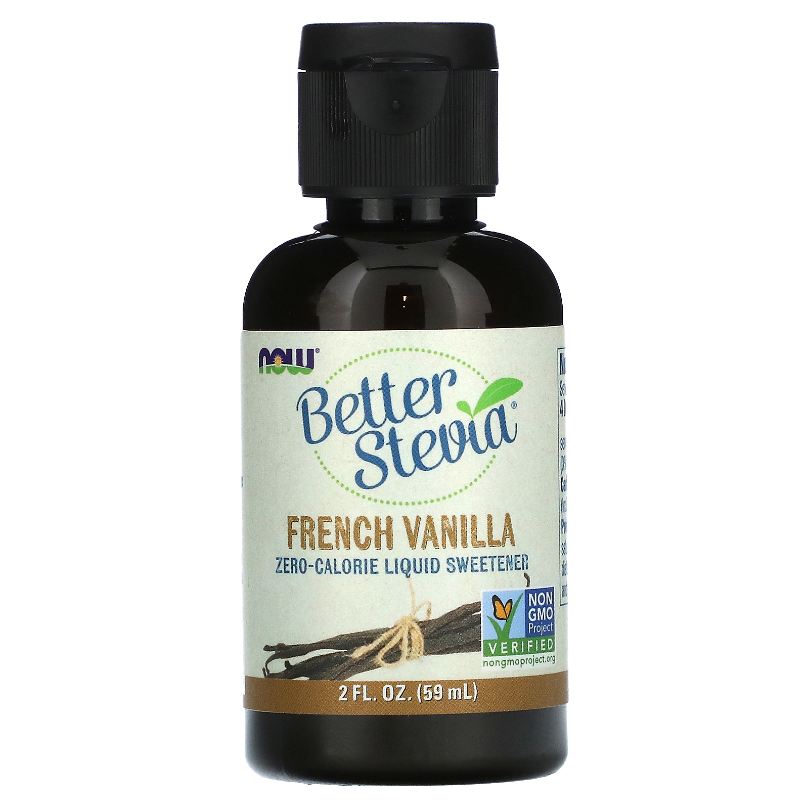 NOW Foods, Better Stevia, Zero-Calorie Liquid Sweetener, French Vanilla ...