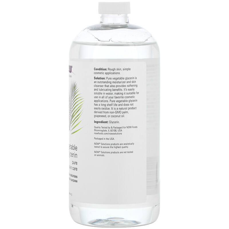 Now Foods Solutions Vegetable Glycerin 32 Fl Oz 946 Ml Iherb