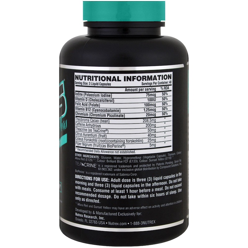 Nutrex Research, LIPO-6 Black Hers, Weight Loss Support, 120 Capsules ...