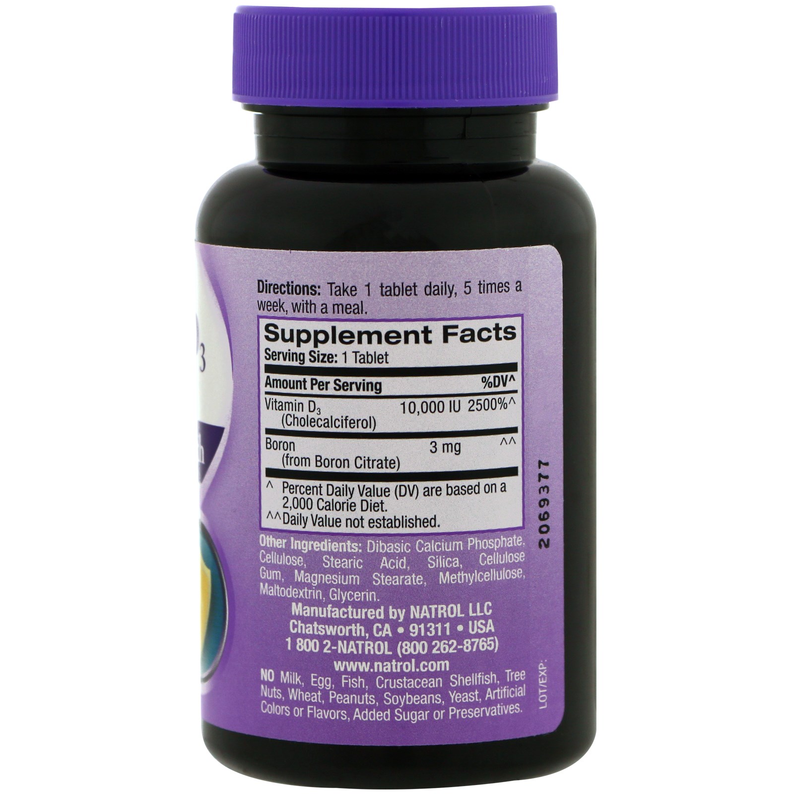 Natrol, Vitamin D3, 10,000 IU, 60 Tablets - iHerb.com