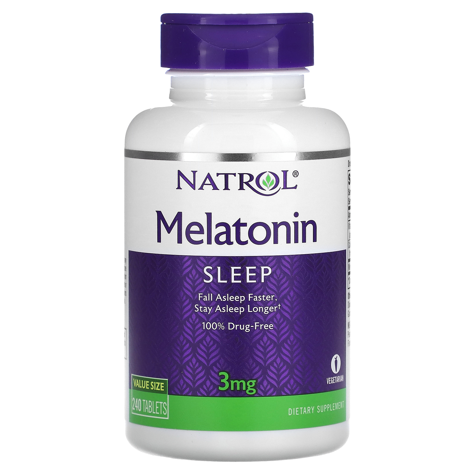 Natrol, Melatonin, 3 mg, 240 Tablets