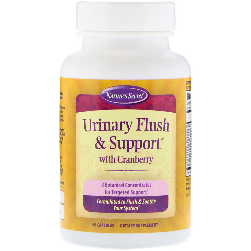 Nature's Secret, Urinary Flush & Support with Cranberry, 60 Capsules ...