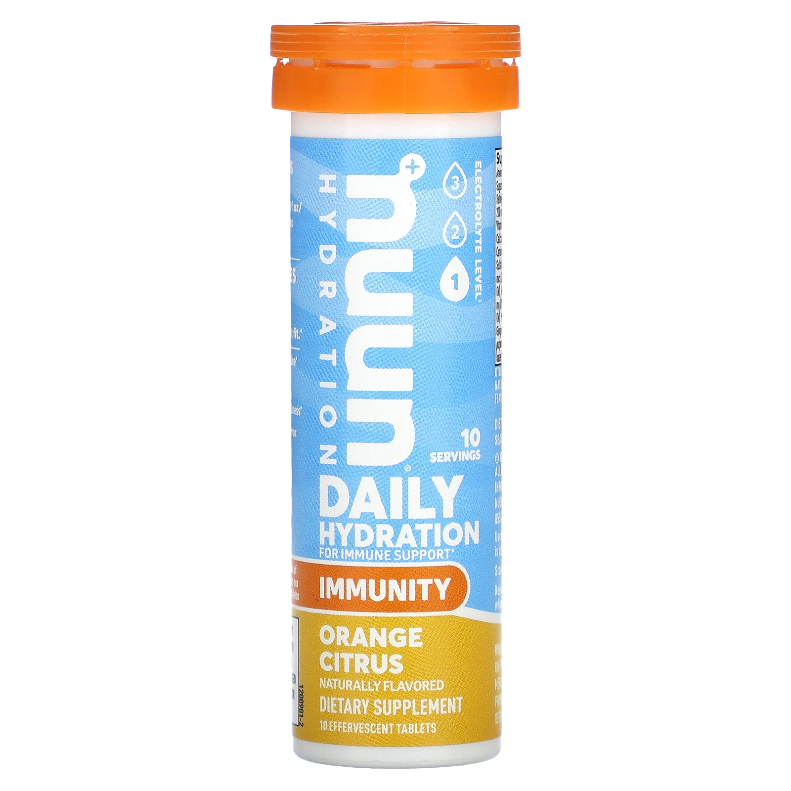 Nuun, Daily Hydration, For Immune Support, Orange Citrus, 10 ...