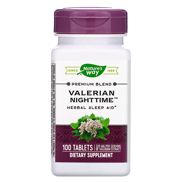 Nature's Way, Valerian Nighttime, 100 Tablets - iHerb